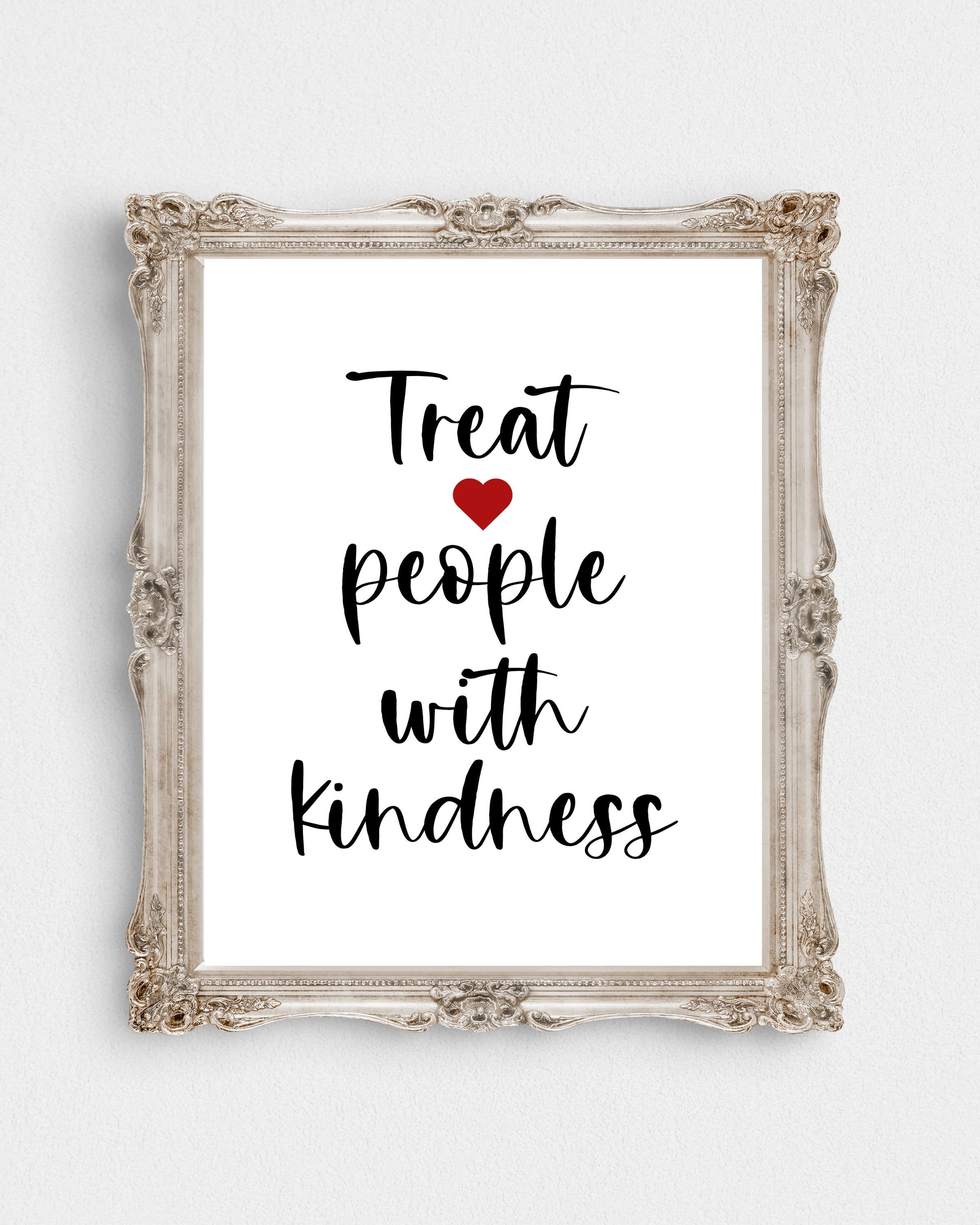 Treat People With Kindness Downloadable-8"x 10" Printable-printable ...