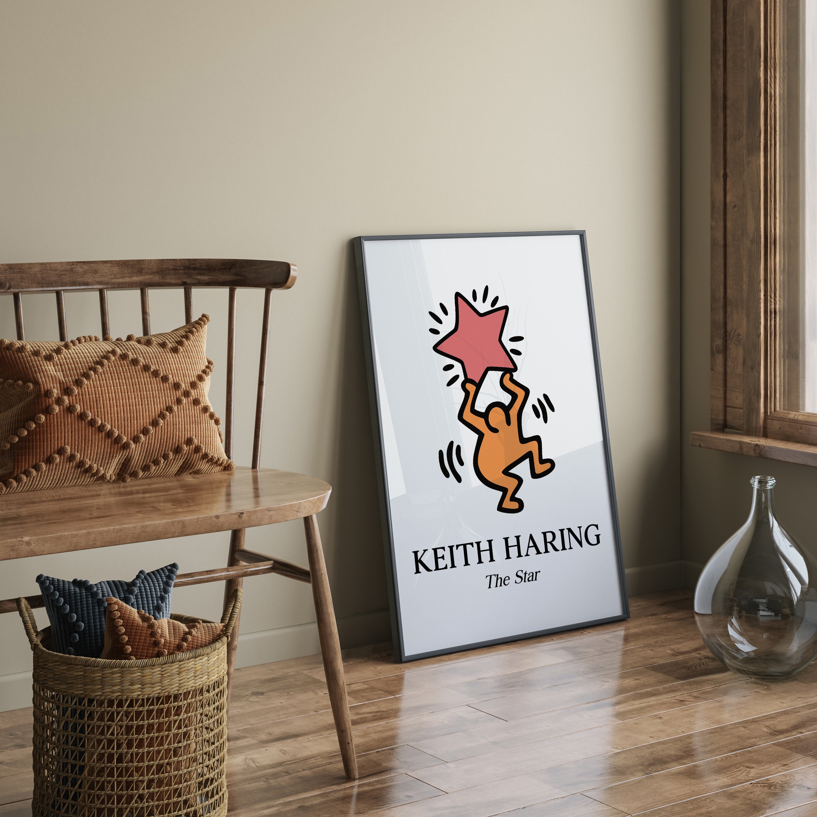 Keith Haring Print, 3 Piece Wall Art, Set of 3 Gallery Exhibition ...