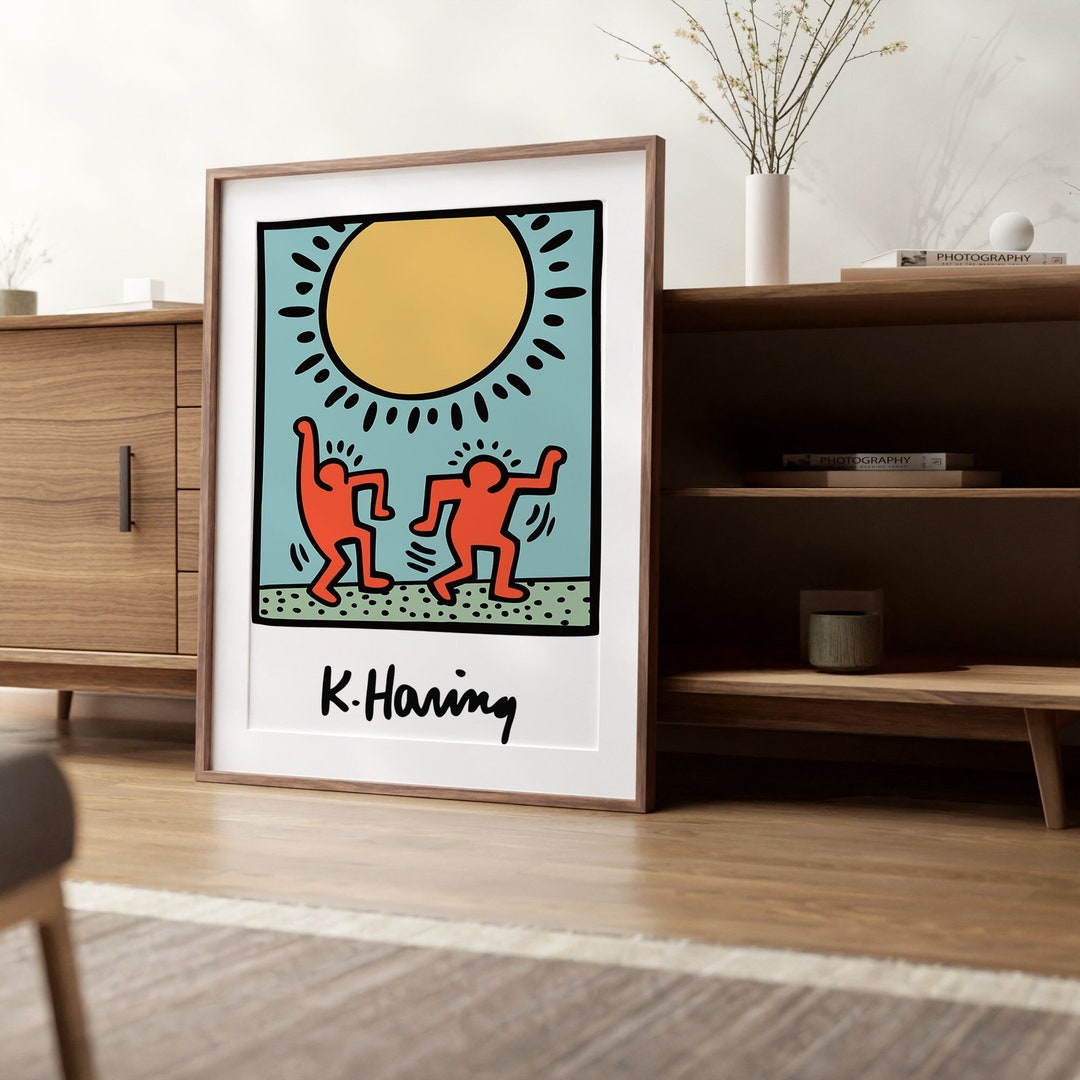 Keith Haring Print Art, Printed Wall Art, Trendy Home Decor, Kitchen ...