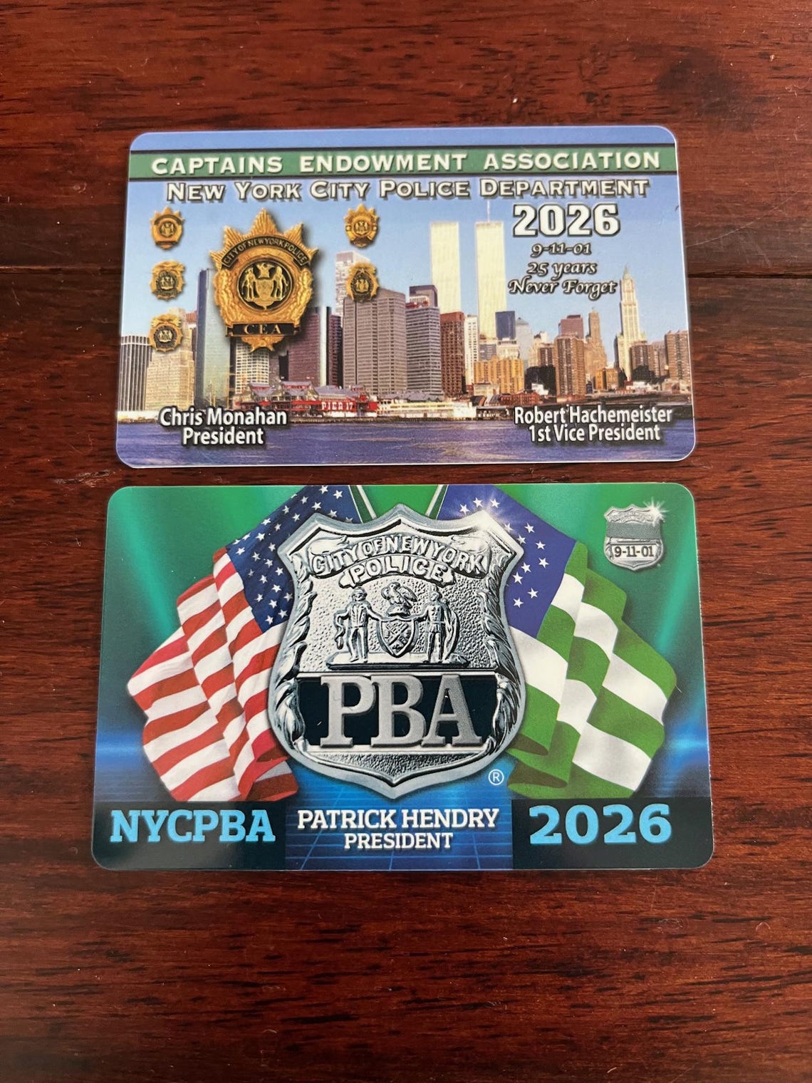 2026 Nypd CEA Card & 2026 Nypd PBA Card - Winner Receives Both -please ...