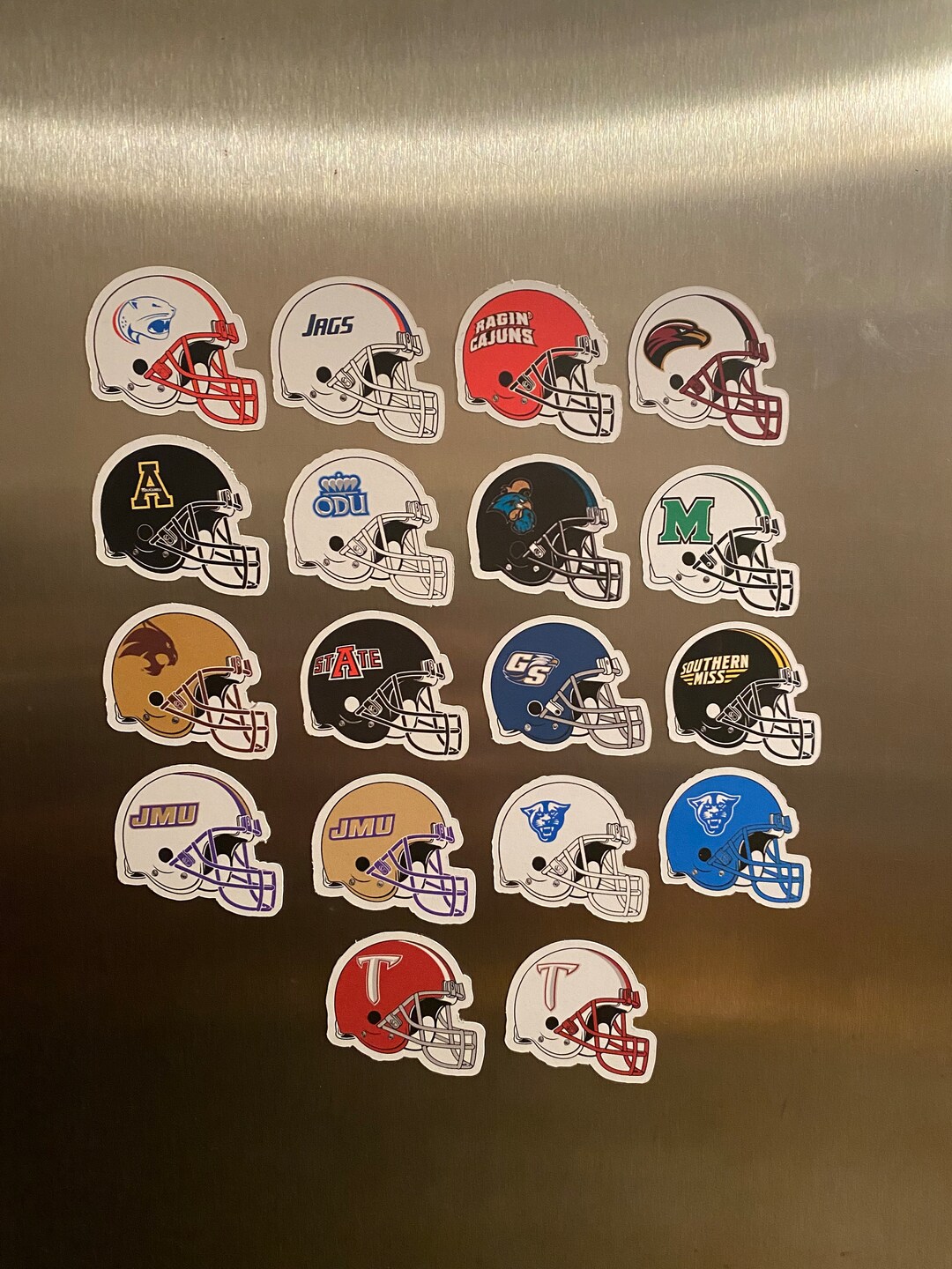 NCAA - SUN BELT Conference Football Helmet Magnets - Etsy