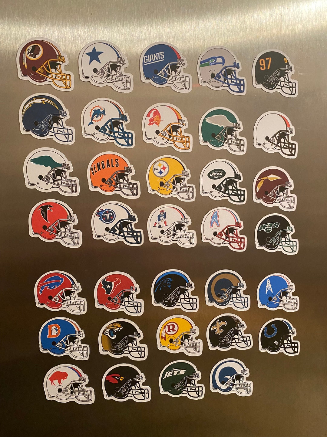 NFL Alternate Magnetic Helmets Retro & New Helmets 36 Total - Etsy