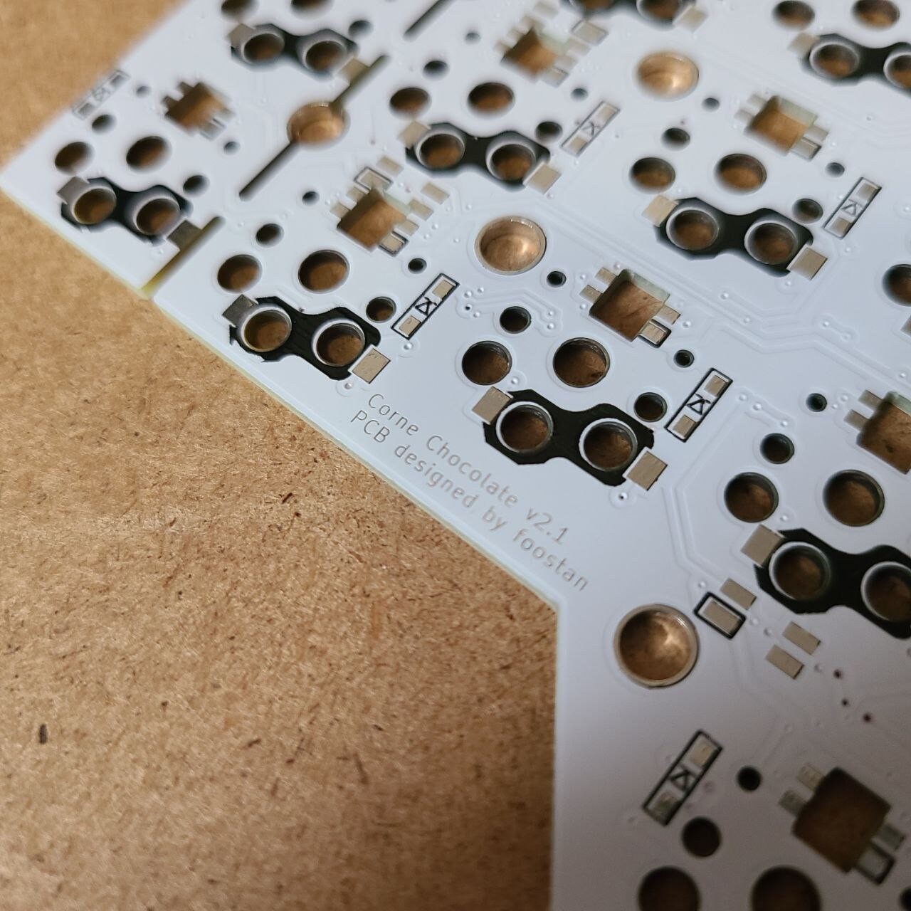 Corne Choc V2.1 Split Keyboard PCB White low Profile - Etsy UK