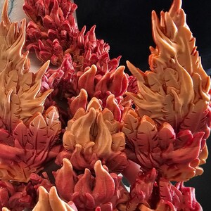 10 Baby Phoenix Heart Dragon Articulating Flexi by Cinderwing, Fidget ...