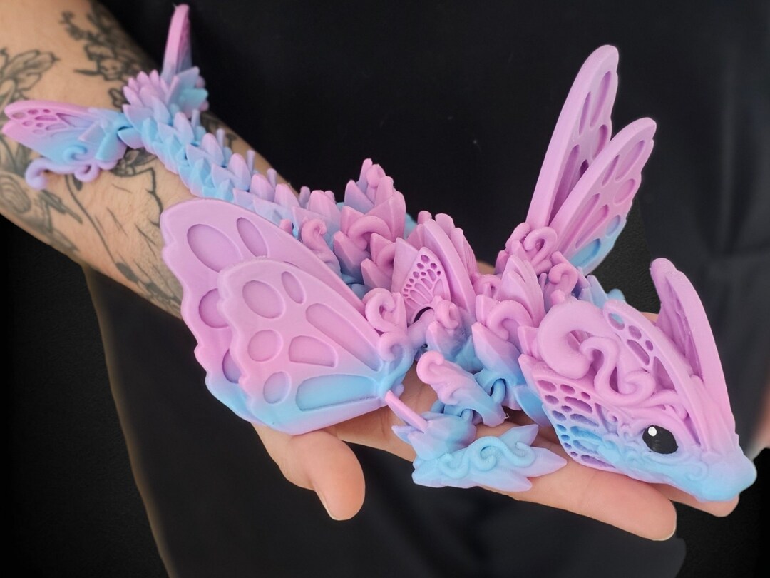 17" Baby Winged Butterfly Dragon Articulating Flexi by Cinderwing ...