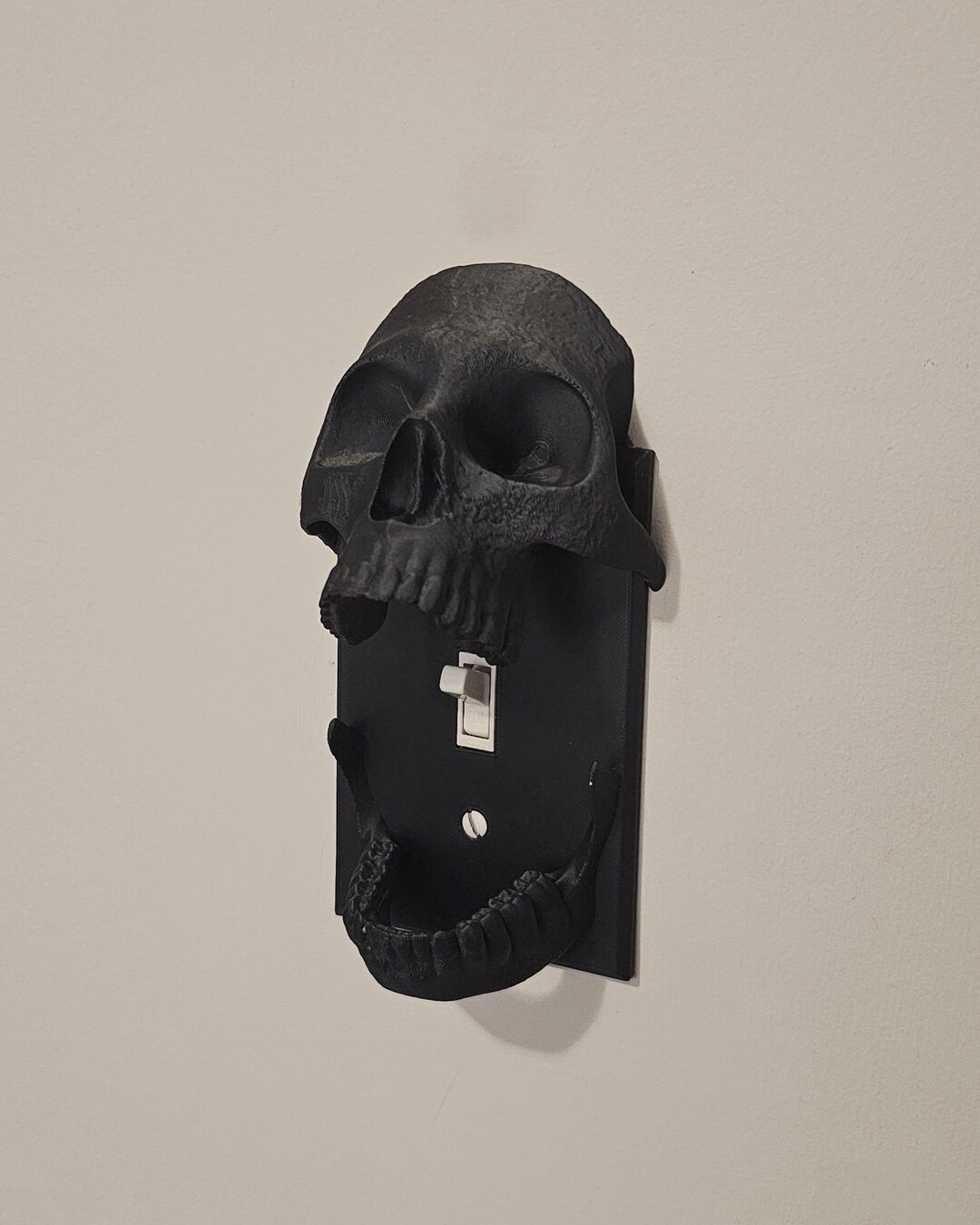 Skull Light Switch Plate Cover – 3D Printed Gothic Wall Decor, Creepy ...