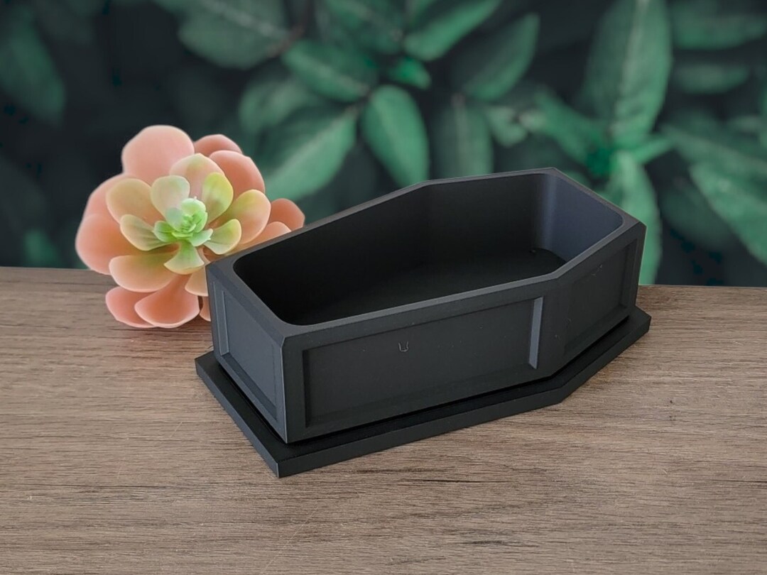 Coffin Planter With Drainage ,succulent Planter, Pot With Drain and ...