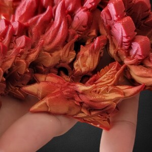 18" Phoenix Fire Pyro Dragon Articulating Flexi by Cinderwing Fidget ...