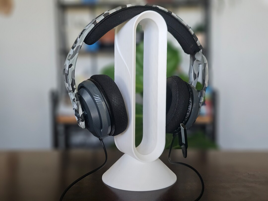 Modern Headphone Stand 3D Printed Gaming Accessories Minimalist Decor ...