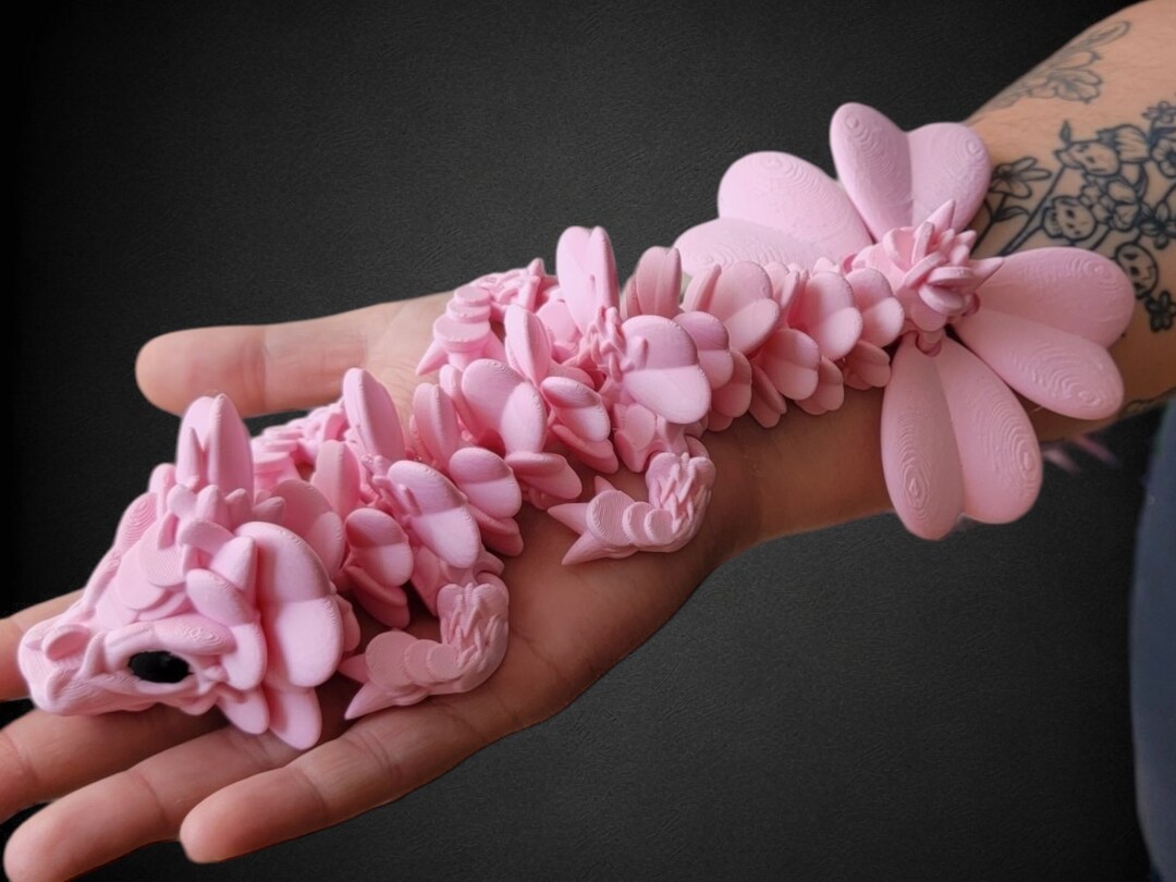 13" Baby Lucky Dragon – Articulating Flexi by Cinderwing, 3D Printed ...