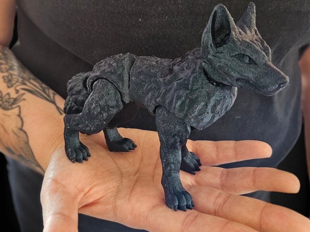 Cinder Wolf Articulating Flexi by Cinderwing Articulated Fidget Toy 3D ...