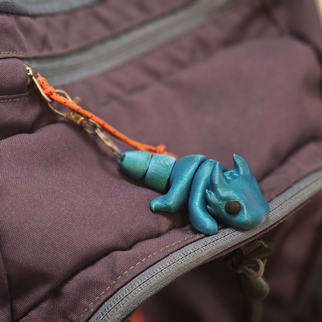 Dragon Keychain Articulating Flexi by Zou3d 3D Printed Baby Dragon Gift ...