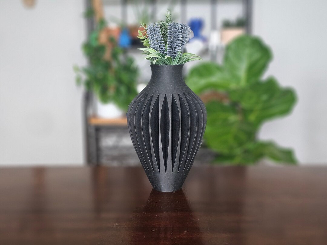 Wave Flower Vase No.2 Boho Planter Modern Minimalist Indoor Home Decor ...
