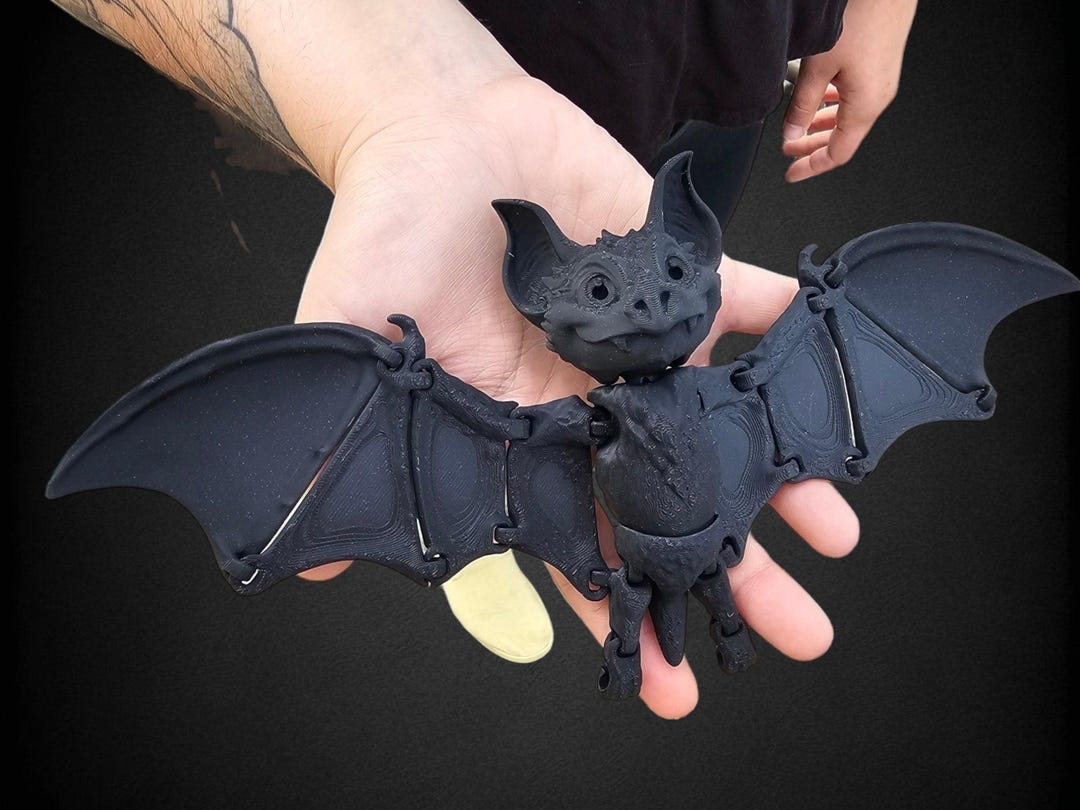 2 Sizes Large Bat Articulating Flexi by Matmire Makes Goth Gift for ...