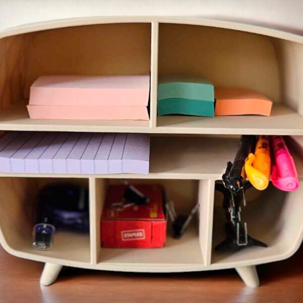 Mid Century Desk Organiser - Etsy