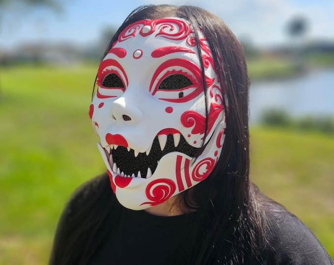 Geisha Masquerade Horror Mask (high-resolution, PLA Plus) No Dimples - Etsy