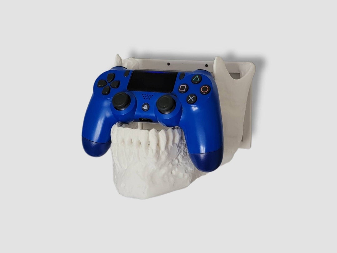 Human Jaw Wall Mounted Controller Stand Gaming 3D Skull Printed Fantasy ...