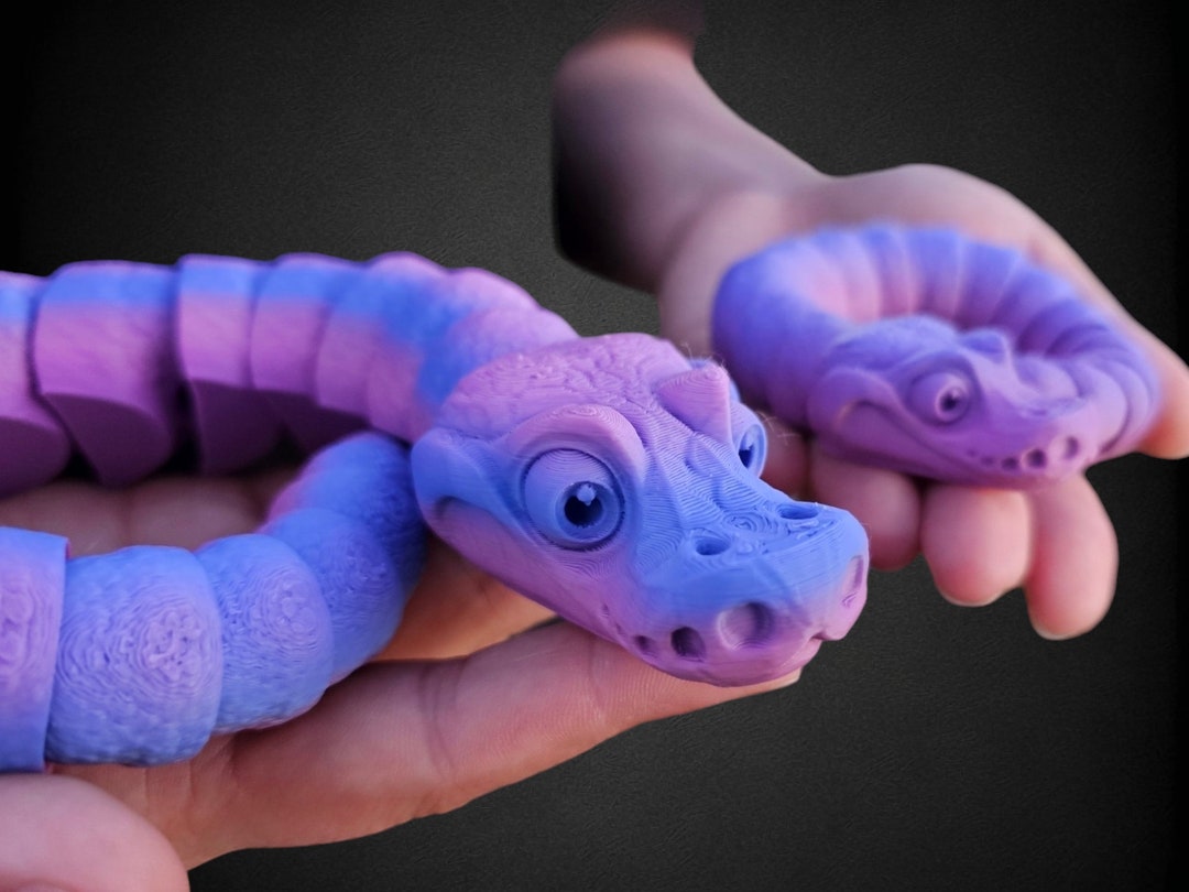 17 Little Ball Python Snake, Articulated Snake Flexi, Fidget Toy ...