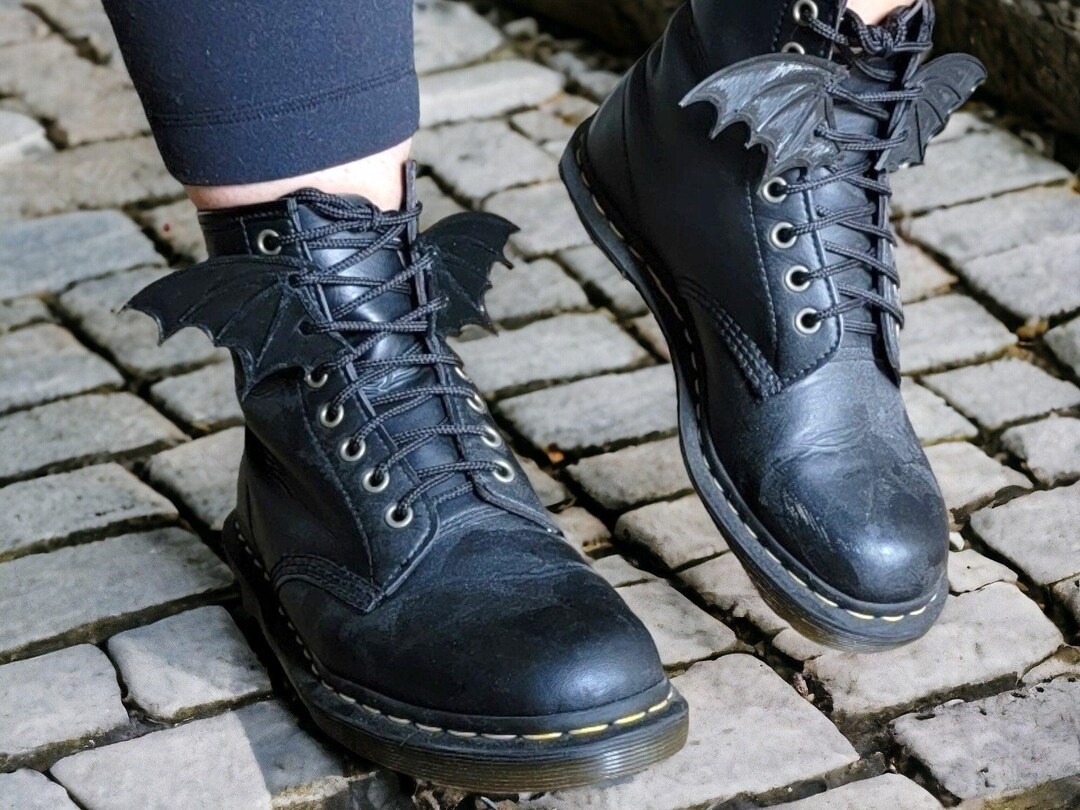 2 Pairs Bat Wings for Boots – Outdoor Safe Gothic Shoe Wings, Spooky ...