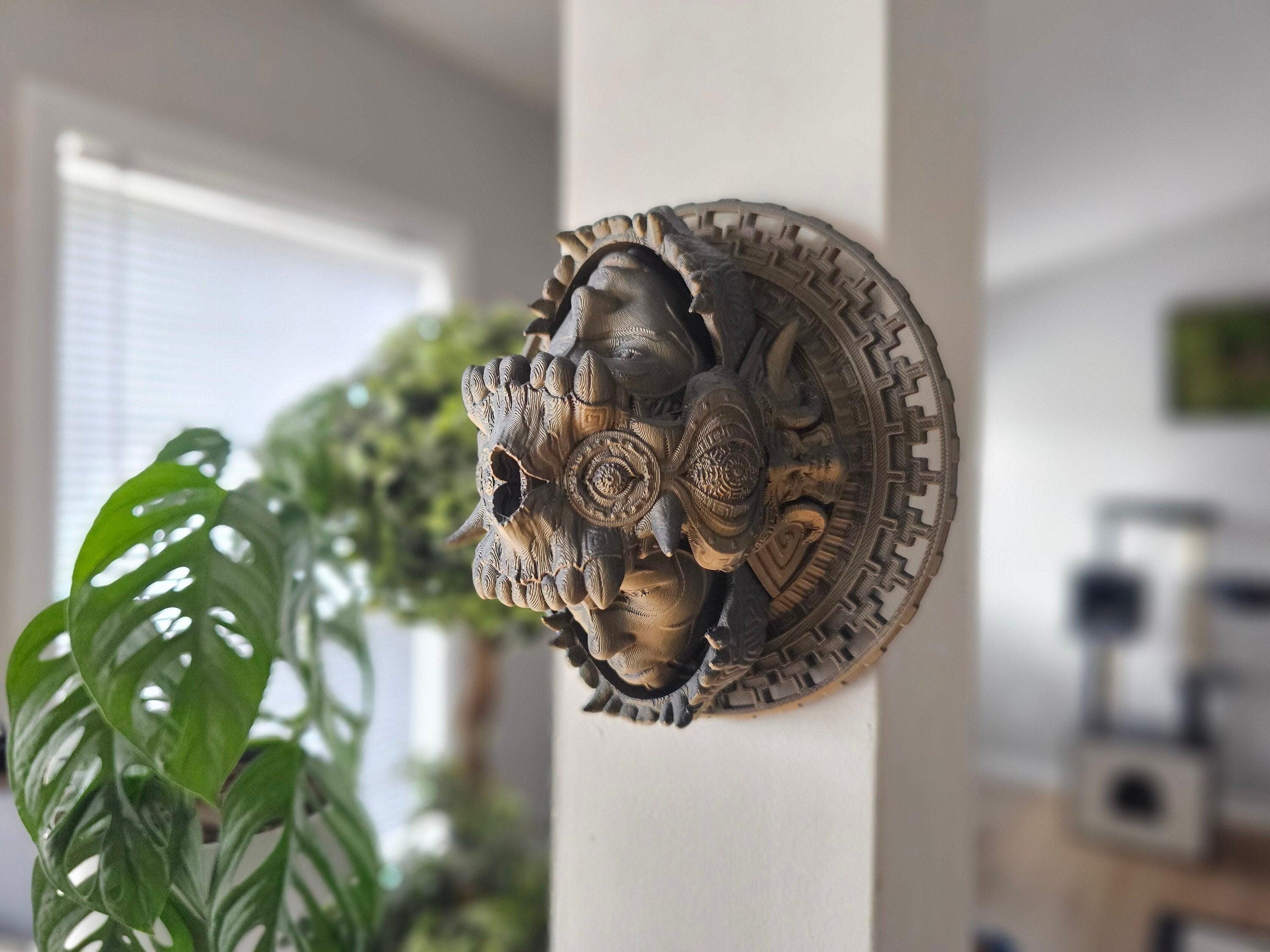 Inca Sun God Mask Template