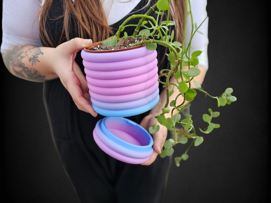 The Poppy 2 Sizes Large Indoor Planter With Drainage Boho Gift for ...