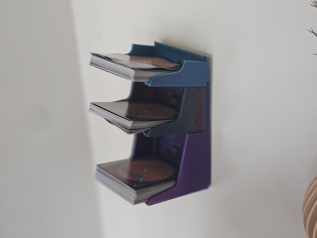 Interlocking Wall Mounted Card Sorting and Storage Trays, MTG, EDH ...