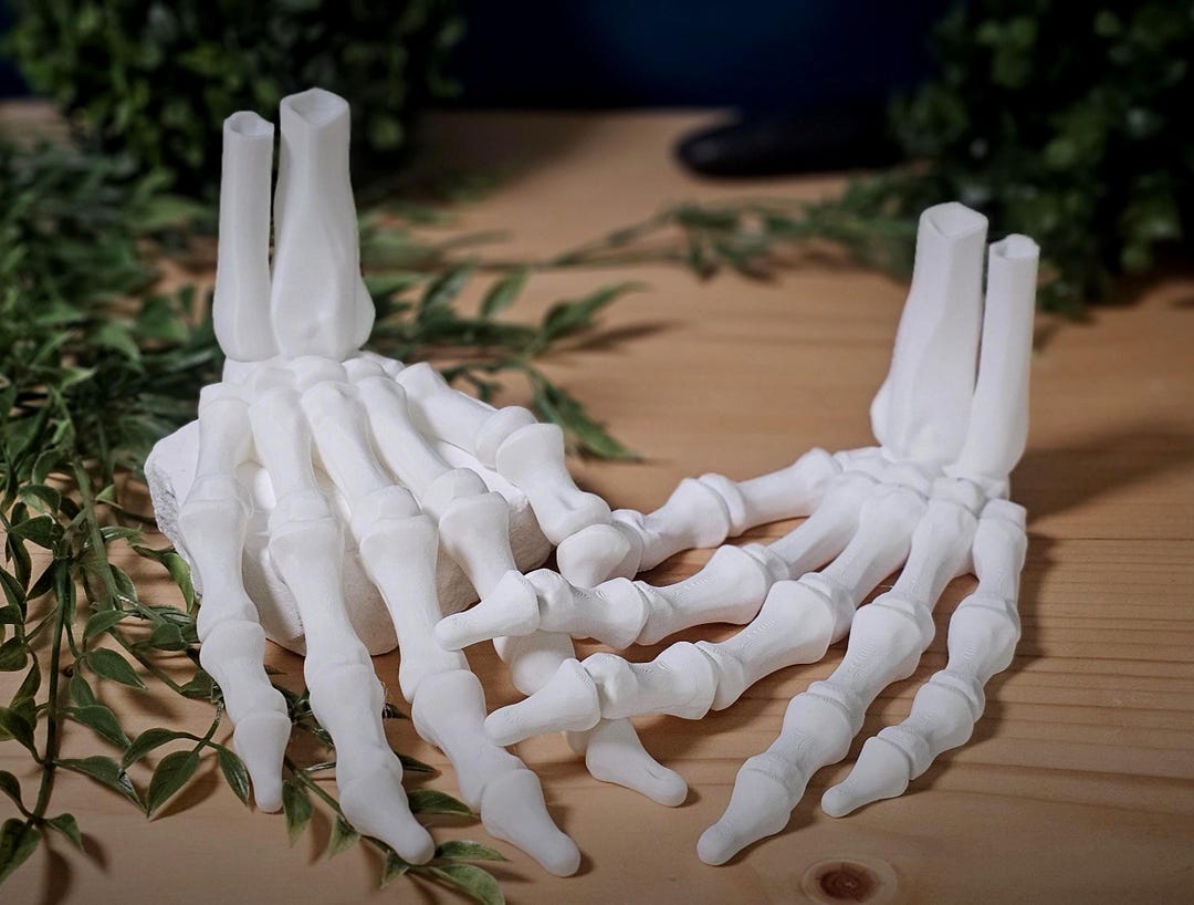 Articulating Skeleton Hand – 3D Printed Poseable Human Bone Hand Prop ...