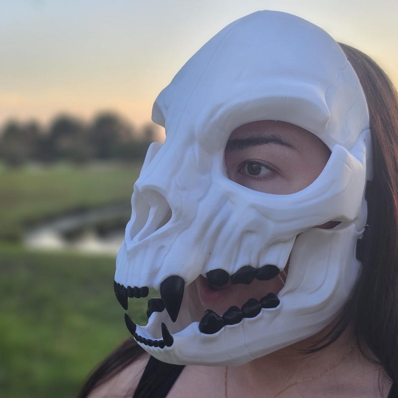 Skull Dog Mask - Etsy