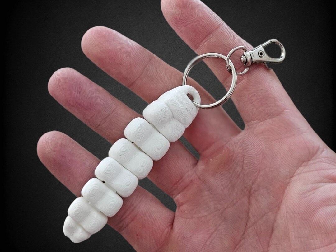 Articulating Rattlesnake Tail Keychain Reptile Lovers - Etsy