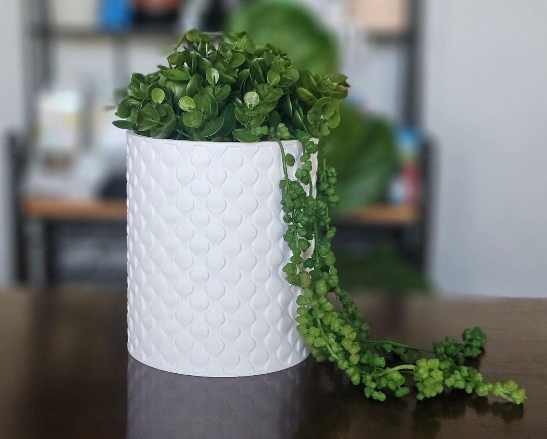 Raindrop Planter (2.5",4.5") Large Indoor Planter With Drainage Boho ...