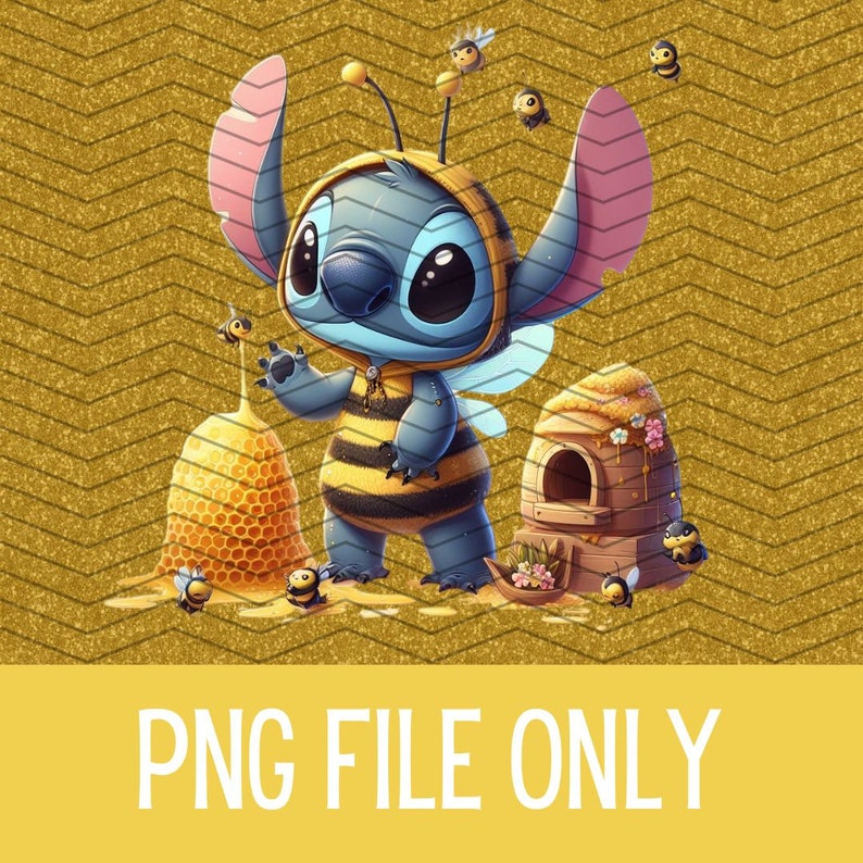 4 Honey Bee Bumblebee Alien PNG Designs Downloadable Digital File ...