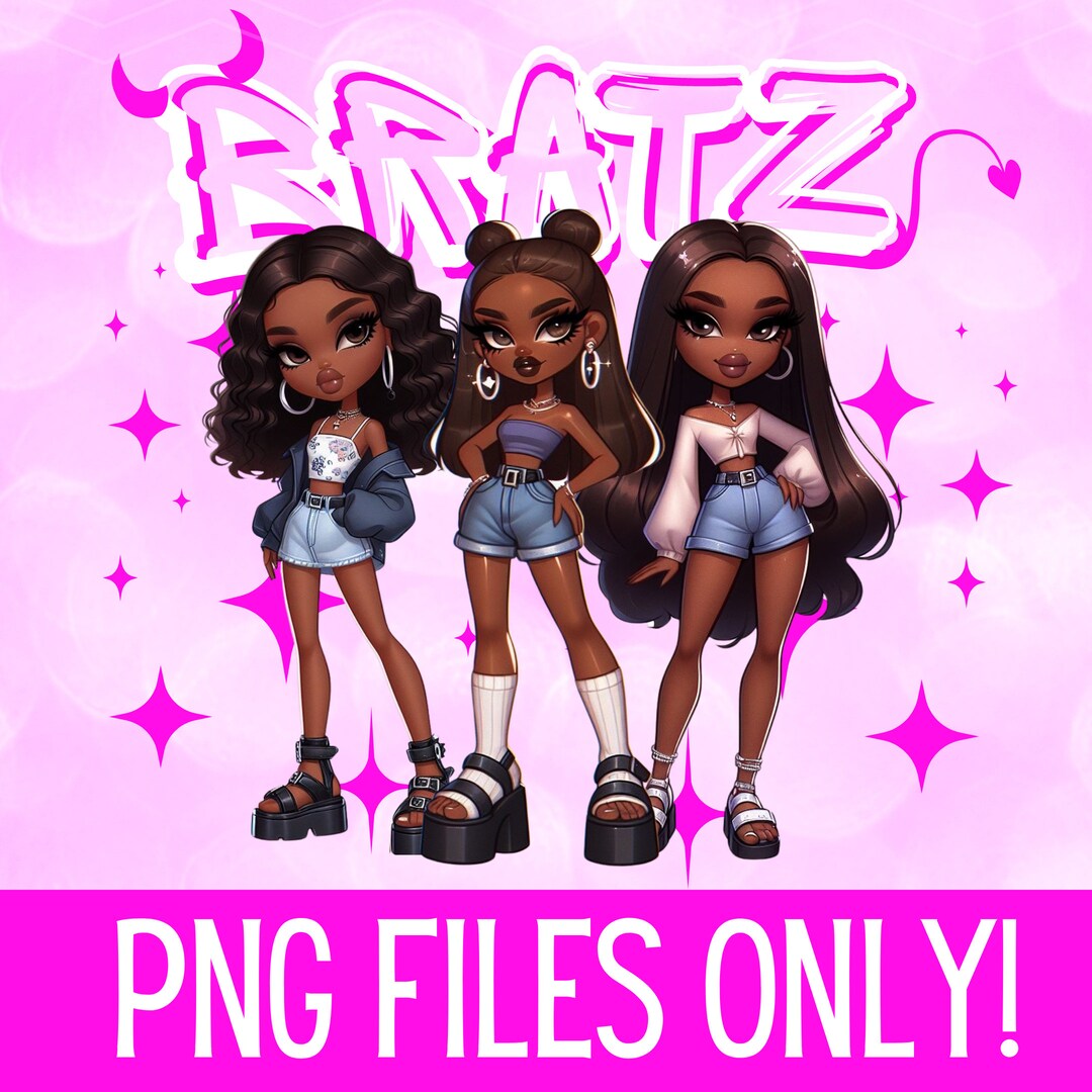 Single Brat Girls PNG Designs Downloadable Digital File Bundle, Cute ...