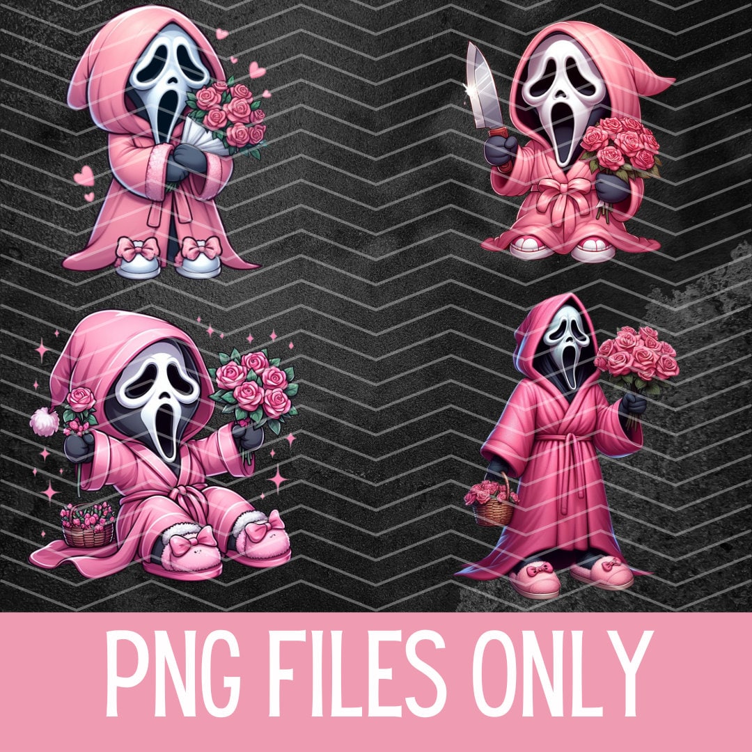 4 Cute Serial Killer Valentines PNG Designs Downloadable Digital File ...