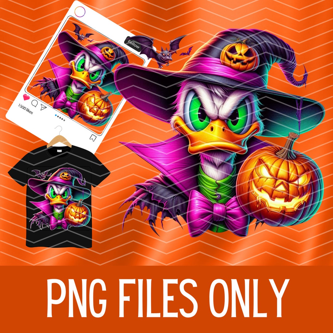 1 Halloween Spooky Duck Character , PNG Designs Downloadable Digital ...