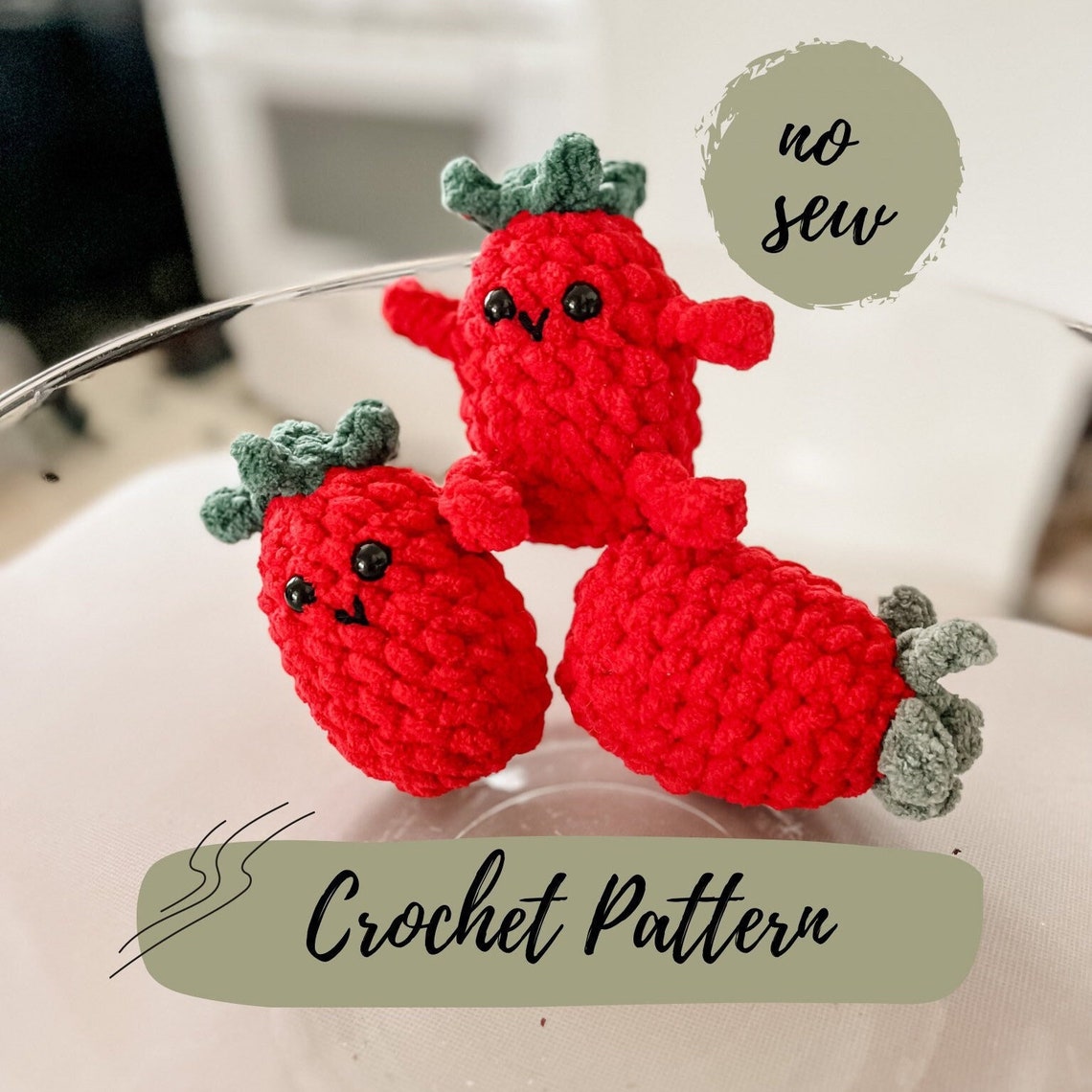 Roma Tomato Crochet Pattern - Ramone the Pocket Roma - NO SEW Pocket ...