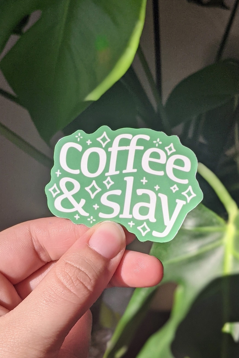 Coffee & Slay Sticker 1 Pcs Planner Stickers Cute - Etsy