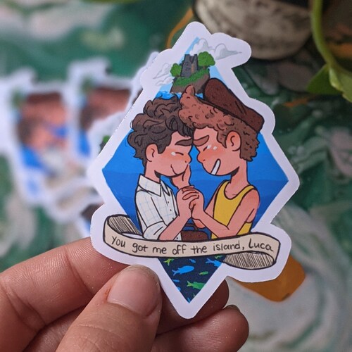 Alberto & Giulia Pixar Luca Sticker - Etsy Australia