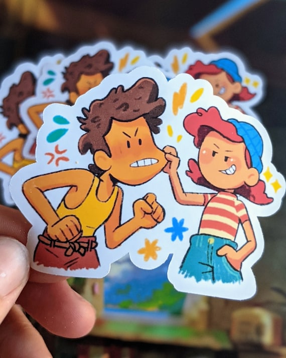 Alberto & Giulia Pixar Luca Sticker - Etsy Australia
