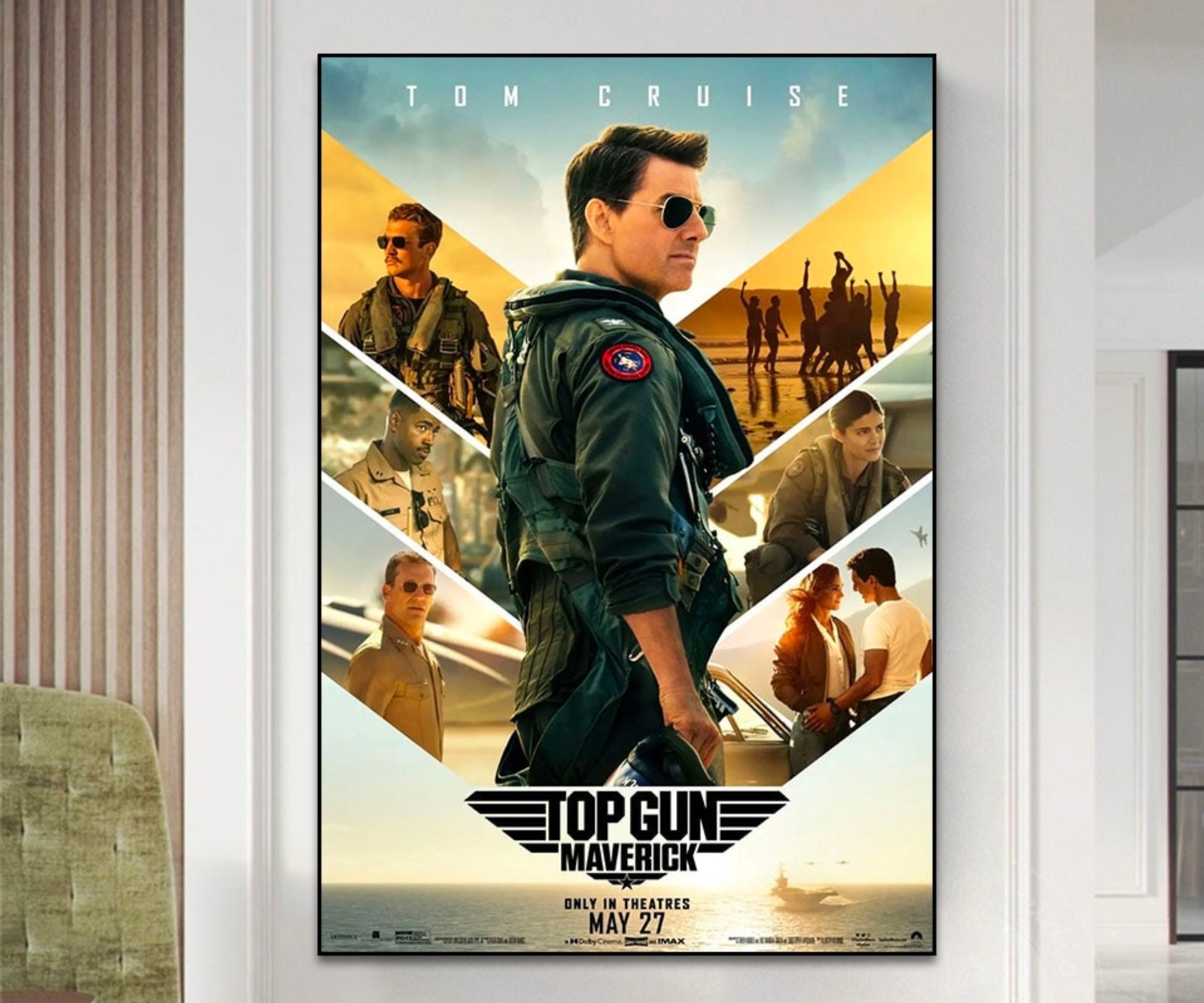 Poster Top Gun Maverick, Modern Movie Living Room Wall Decor, Poster ...
