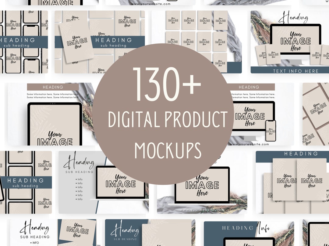 Digital Template Mockup, Canva Mockups, Digital Product Mock Up ...