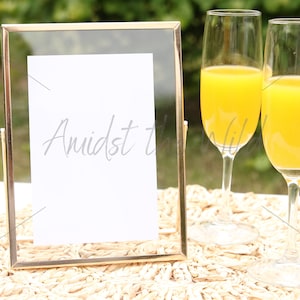 Mockup Mimosa Bar Sign Wedding Brunch Sign Mock Sign Template Mock ...