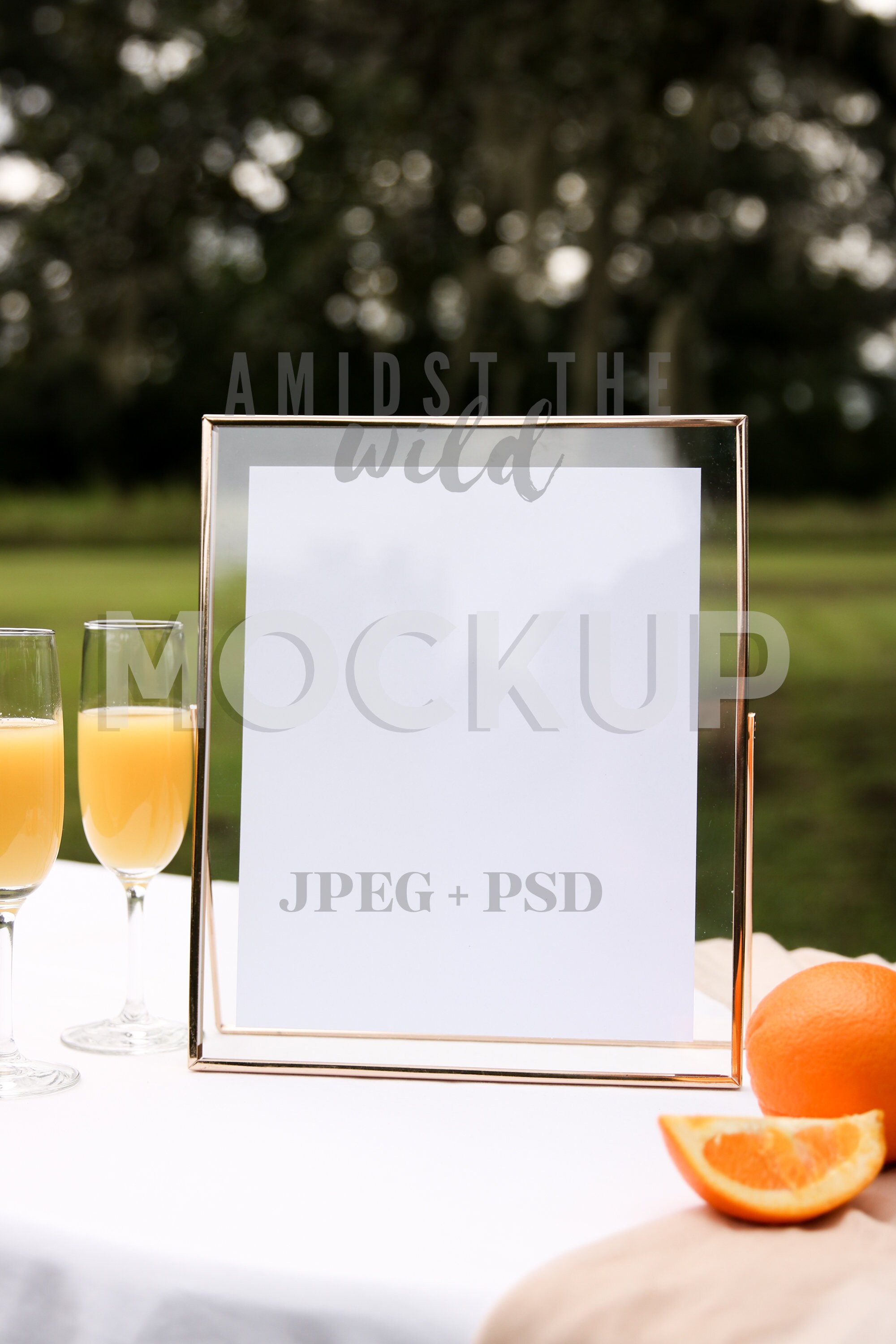 Mockup Mimosa Bar Sign, Wedding Brunch Sign Mock, Smart Object Sign ...