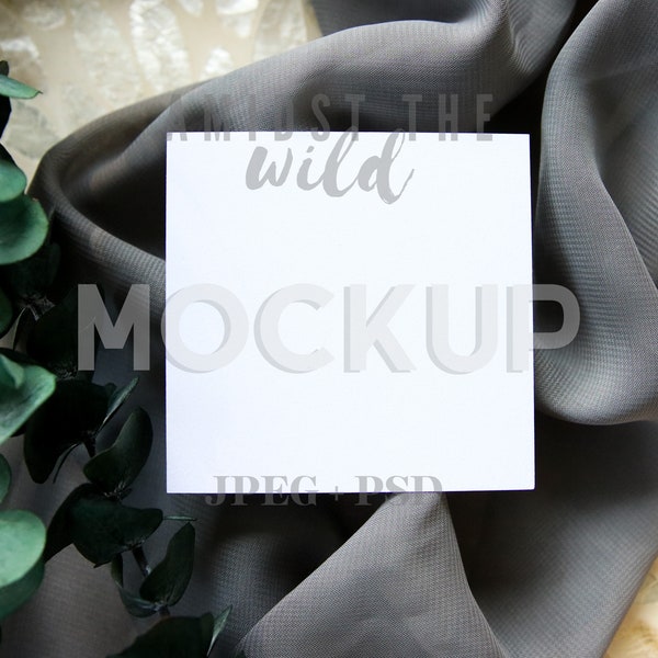 Square Greeting Card Mockup - Etsy