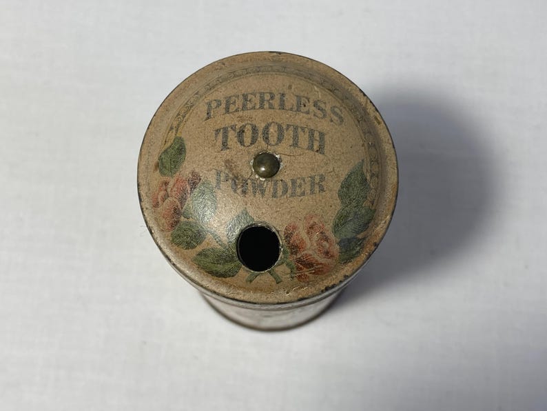 Antique Victorian Peerless Tooth Powder Tin Empty - Etsy