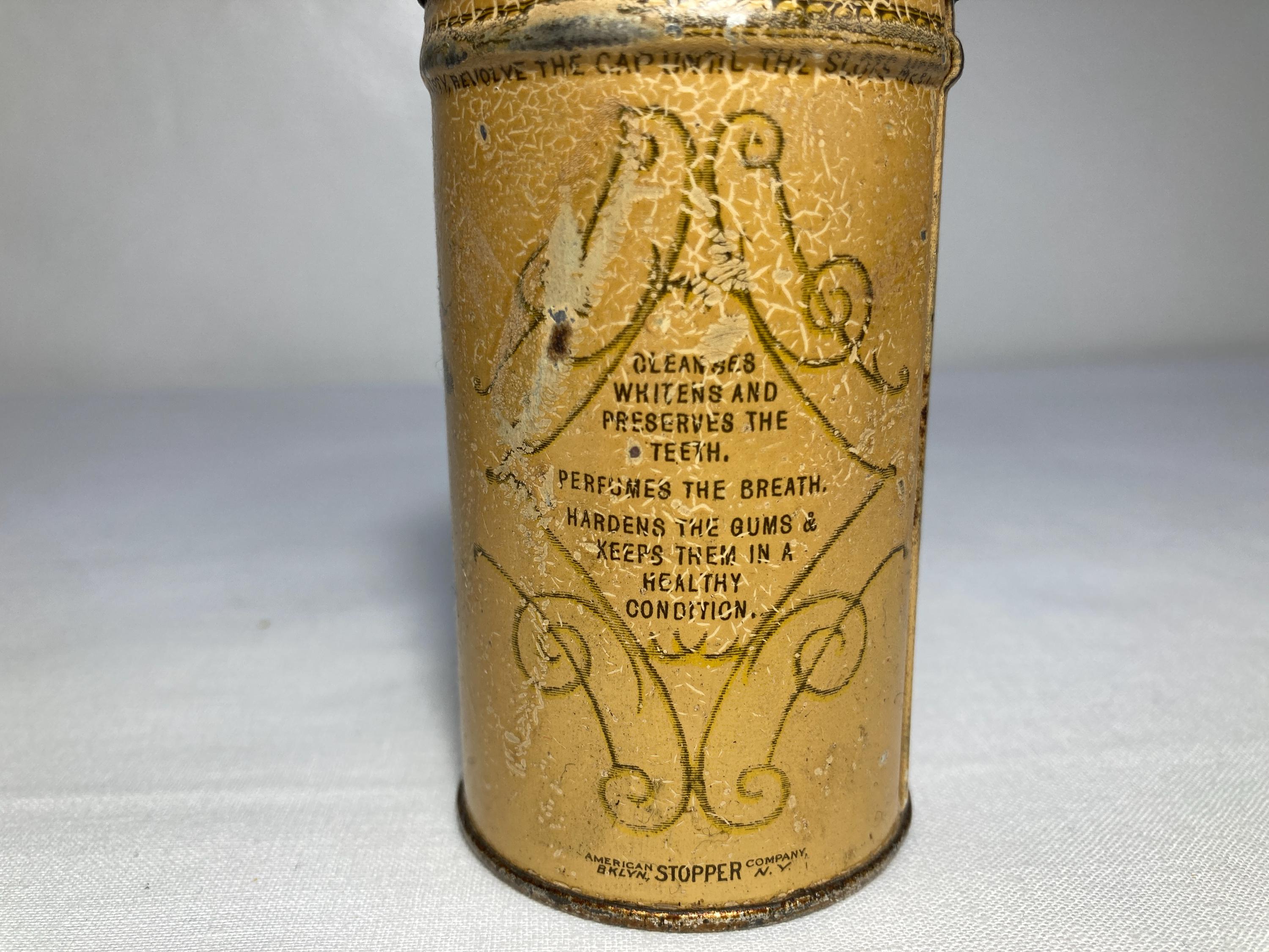 Antique Victorian Peerless Tooth Powder Tin Empty - Etsy
