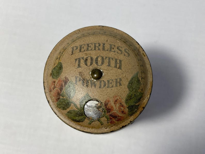 Antique Victorian Peerless Tooth Powder Tin Empty - Etsy