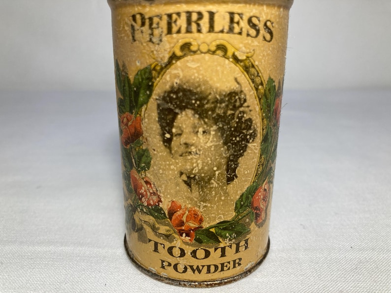 Antique Victorian Peerless Tooth Powder Tin Empty - Etsy
