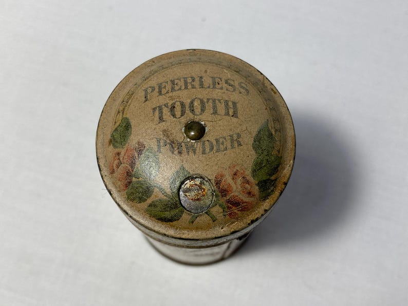 Antique Victorian Peerless Tooth Powder Tin Empty - Etsy