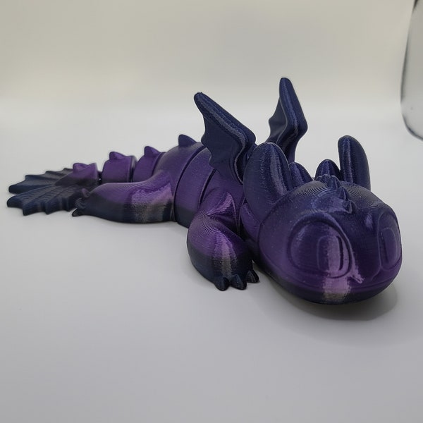 Toothless 3d Printed Figurine - Etsy