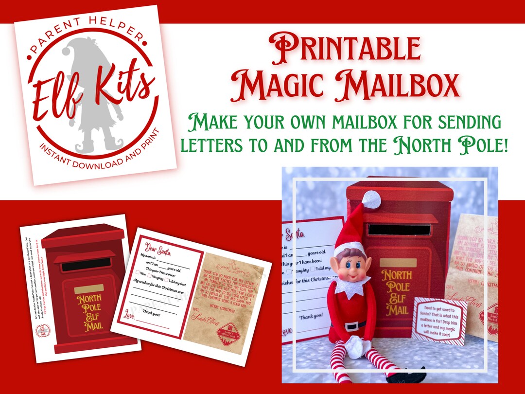 Printable Elf Mailbox Christmas Elf Elf Ideas Elf Props - Etsy